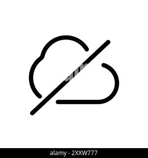 Signal lost connection icon outline vector. Internet error. Computer ...