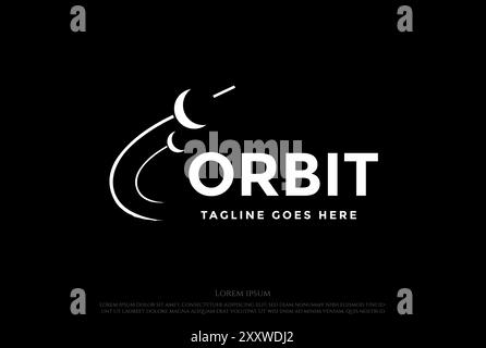Space word logo design with astronaut and robot illustration Stock ...