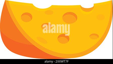 Piece of yellow cheese with holes is lying on white background Stock ...