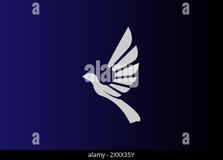 Simple flying bird logo monogram template vector design symbol Bird ...