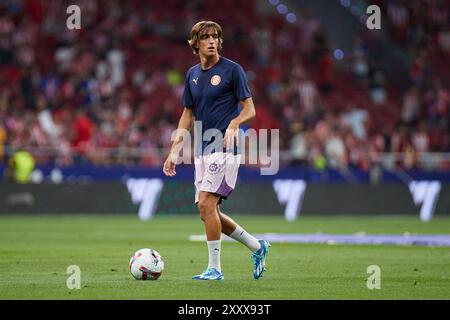 Bryan Gil of Girona FC warms up during the Spanish League, LaLiga EA ...