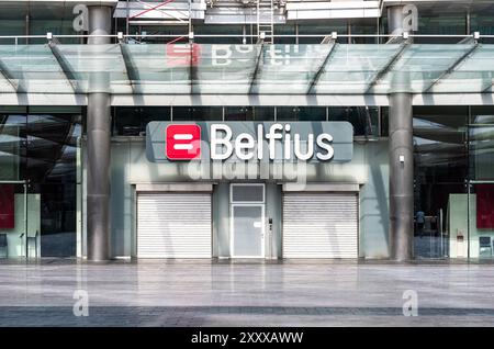 The headquarters of the Belfius Banking and Insurance company at Place ...