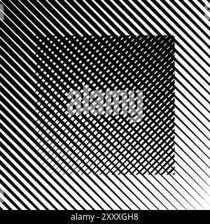 Black crossed diagonal lines on white background. Parallel cross ...