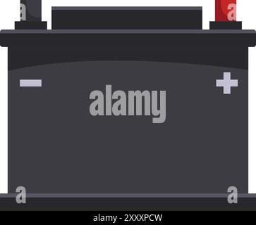 Car battery providing electrical current for starting engine and ...