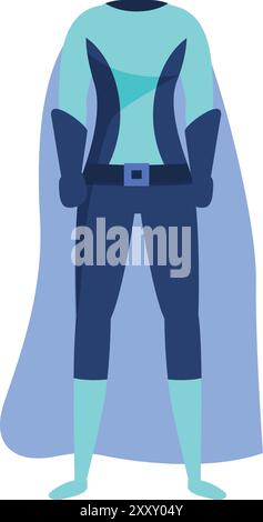 Superhero costume standing tall, ready for action and adventure Stock ...