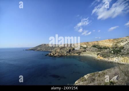 Scenic view of Fomm Ir rih Bay, in Malta Stock Photo - Alamy