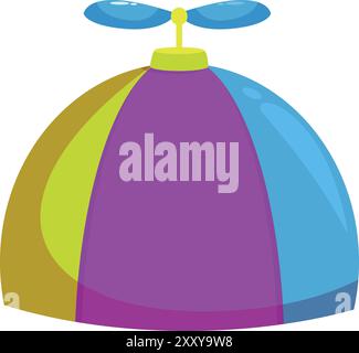 Colorful propeller cap, perfect for adding a touch of whimsy to any ...
