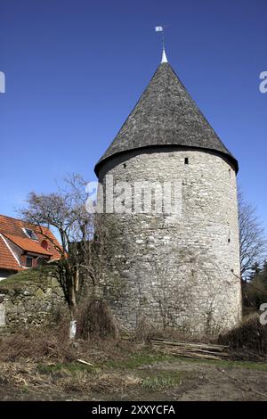 The owl tower in Horn Stock Photo - Alamy