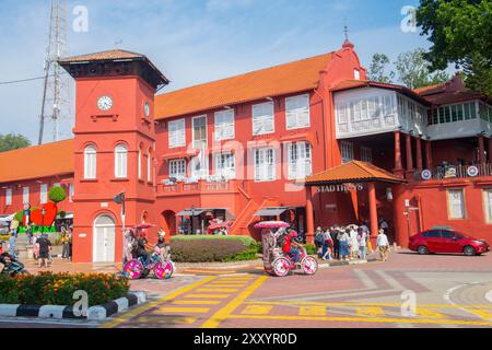 Clock Tower and Stadthuys on Jalan Gereja Street at Dutch Square in ...