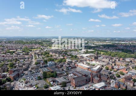 Aerial photo of the village of Morley in Leeds, West Yorkshire in the ...