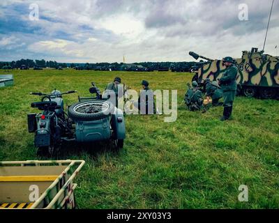 Military scene role play with WW2 theme Stock Photo - Alamy