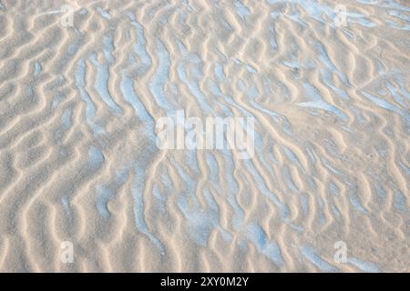 Sand and ice in Råbjerg Mile in Denmark Stock Photo - Alamy