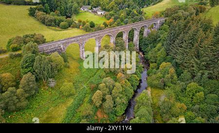 Divie Viaduct Moray Scotland with seven arches 105 feet high and 477 ...