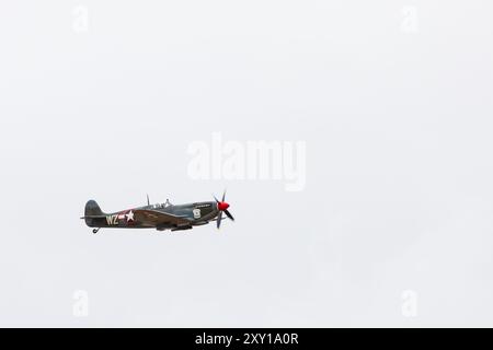 Supermarine Spitfire Mk XVIe, The Suffolk Spitfire, WZ-RR, Porky II, in ...