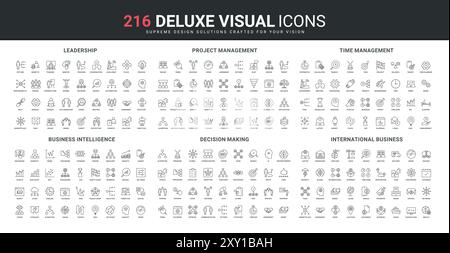 Decision making process thin line vector icon. Problem analysis and solution outline pictogram ...
