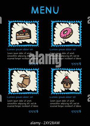 hand drawn simple photo post or stories frame with smooth organic ...