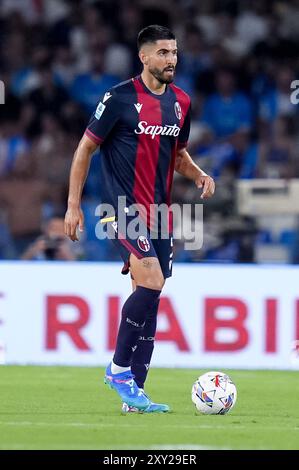 Martin Erlic (Bologna) ;during the Italian Serie A match between Milan ...