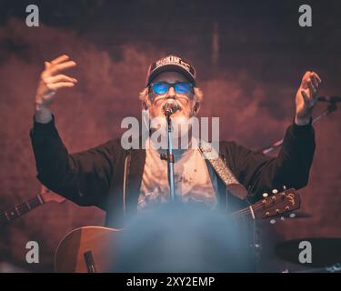 The band CAKE with lead vocalist John McCrea performing in Richmond ...