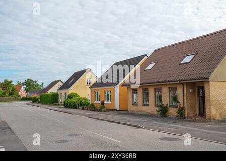 Buildings at the street of town of Rodby in Denmark Stock Photo - Alamy