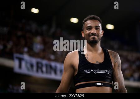 Danilo Luiz da Silva smiles on prior to the Serie A football match ...