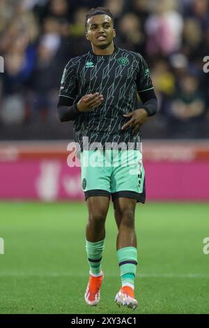 Sam McCallum of Sheffield United during the Sky Bet Championship match ...