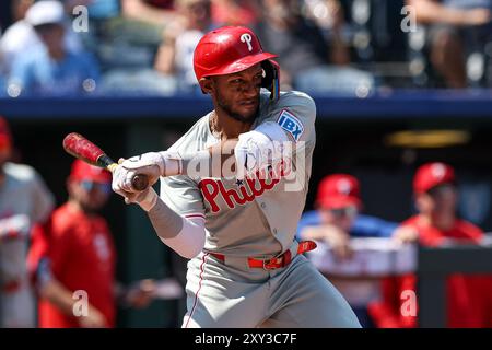 Philadelphia Phillies' Johan Rojas in action during a baseball game ...