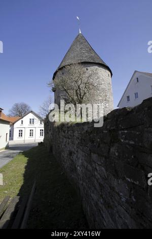 The owl tower in Horn Stock Photo - Alamy
