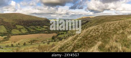 Brecon Beacons National Park seen from Mynydd Illtud, Powys, Wales ...