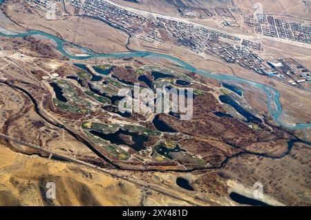 Aerial view of the Tuul river in Ulaanbaatar, Mongolia Stock Photo - Alamy