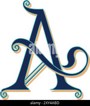 Art Lubna Initial Caps Font Capital Letter G vector design illustration ...