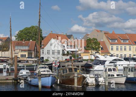 Marina of Faaborg in Denmark Stock Photo - Alamy