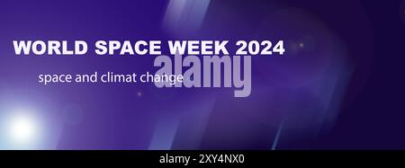 digital banner for World Space Week 2024, highlighting the theme Space ...