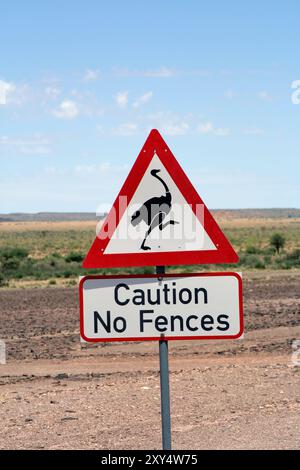 Traffic sign in Namibia Africa Stock Photo - Alamy