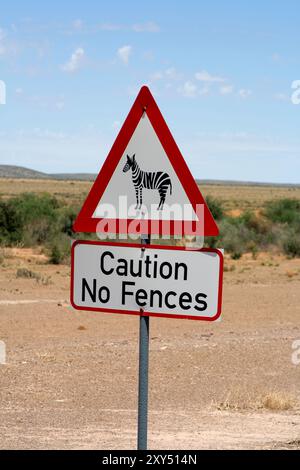 Traffic sign in Namibia Africa Stock Photo - Alamy