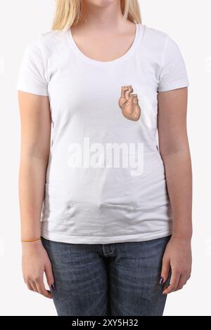 Medical test check printed in a white sheet and with a pen in a close ...