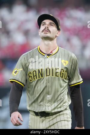 San Diego Padres pitcher Dylan Cease during a baseball game against the ...