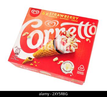 Cornetto Ice Cream. Cornetto is a brand of Unilever Stock Photo - Alamy