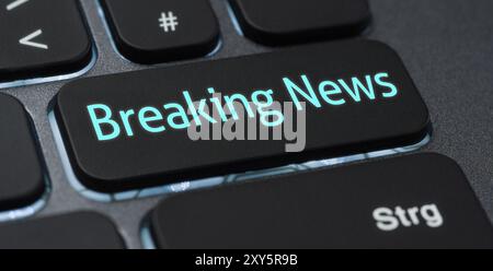 Keyboard with labeled key - News Stock Photo - Alamy