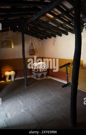 Representative house of the Sahariya. Cultural Village - AADIVART ...