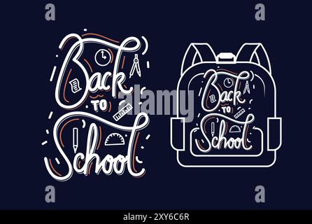 Back to School Calligraphic Lettering. Calligraphy Lettering with ...