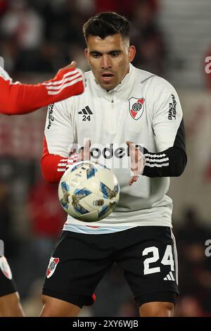 River Plate's defender Marcos Acuna looks on during the 2025 Apertura ...