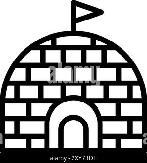 Igloo icon set. Simple set of igloo vector icons for web design on white background. Igloo icon ...