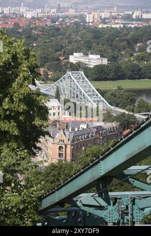The Blue Wonder in Dresden Stock Photo - Alamy