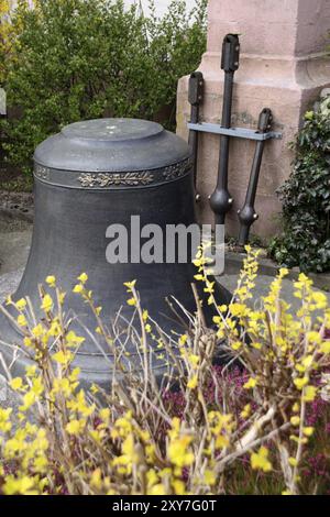 An old, disused church tower with a clock Stock Photo - Alamy