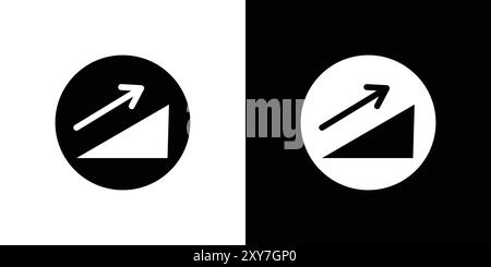 Uphill icon linear vector graphics sign or symbol set for web app ui ...