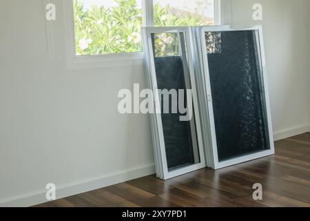 Mosquito net window screens protection against insect Stock Photo - Alamy