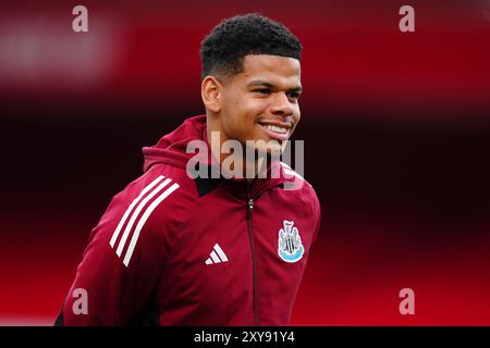 Newcastle United's William Osula arrives for the Premier League match ...