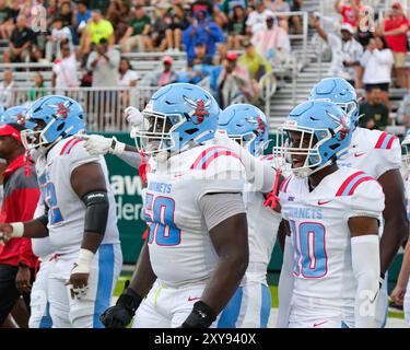 August 24, 2024: Delaware State Hornets quarterback Marqui Adams #5 ...