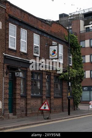 The Spotted Dog pub sign, Digbeth, Birmingham, West Midlands, England ...