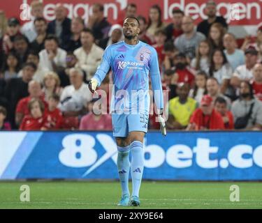 Carlos Miguel of Nottingham Forest during the pre-game warm up ahead of ...